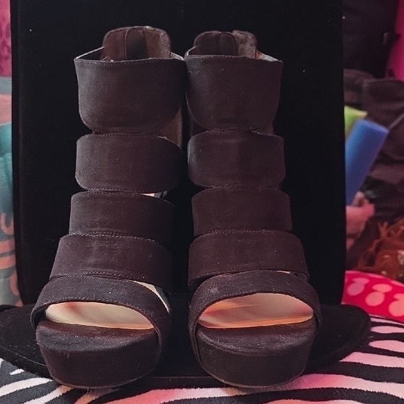 Candie's | Shoes | Candies Black Strappy Heels | Poshmark